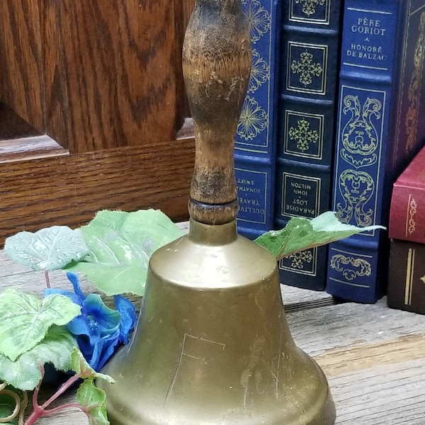 Antique School Bell - Etsy