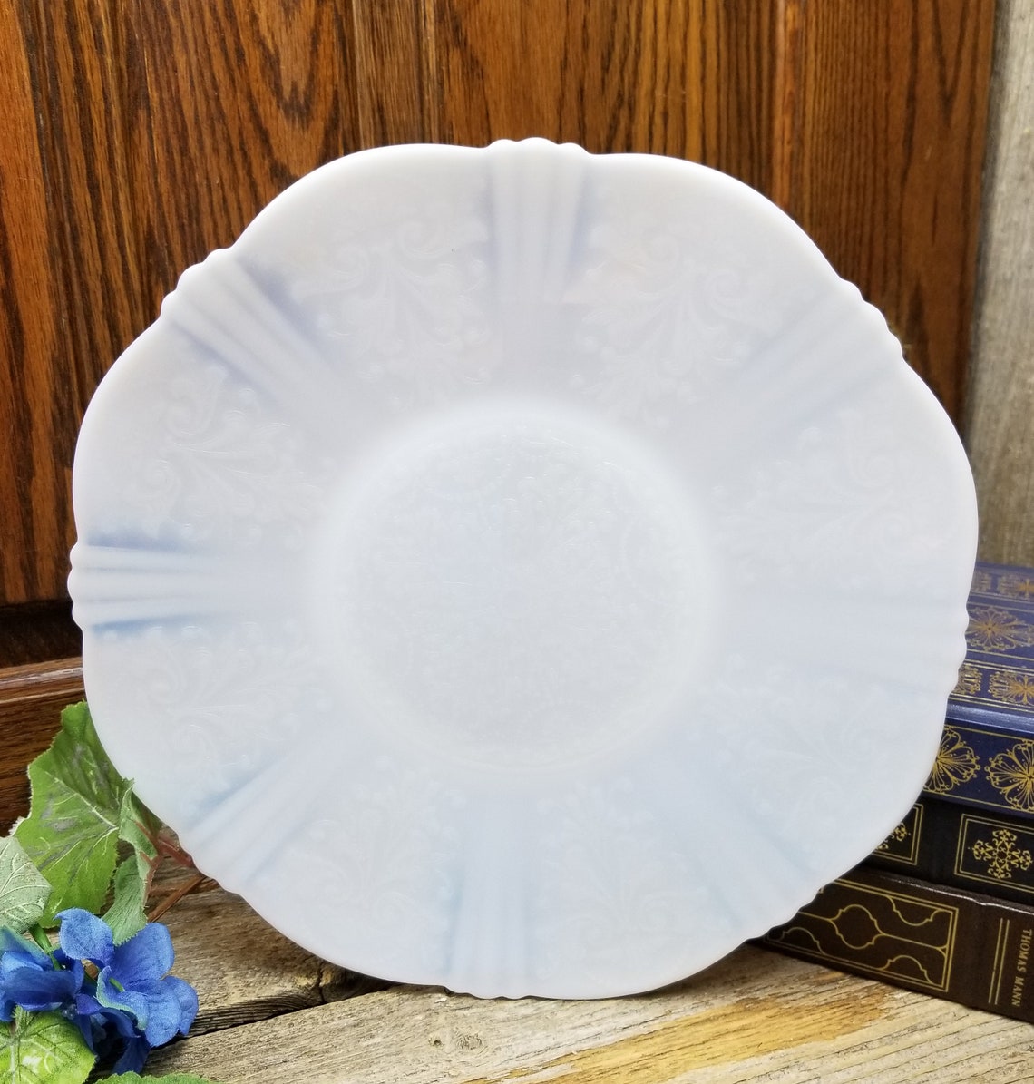 Monax Translucent White Depression Glass American Sweetheart - Etsy