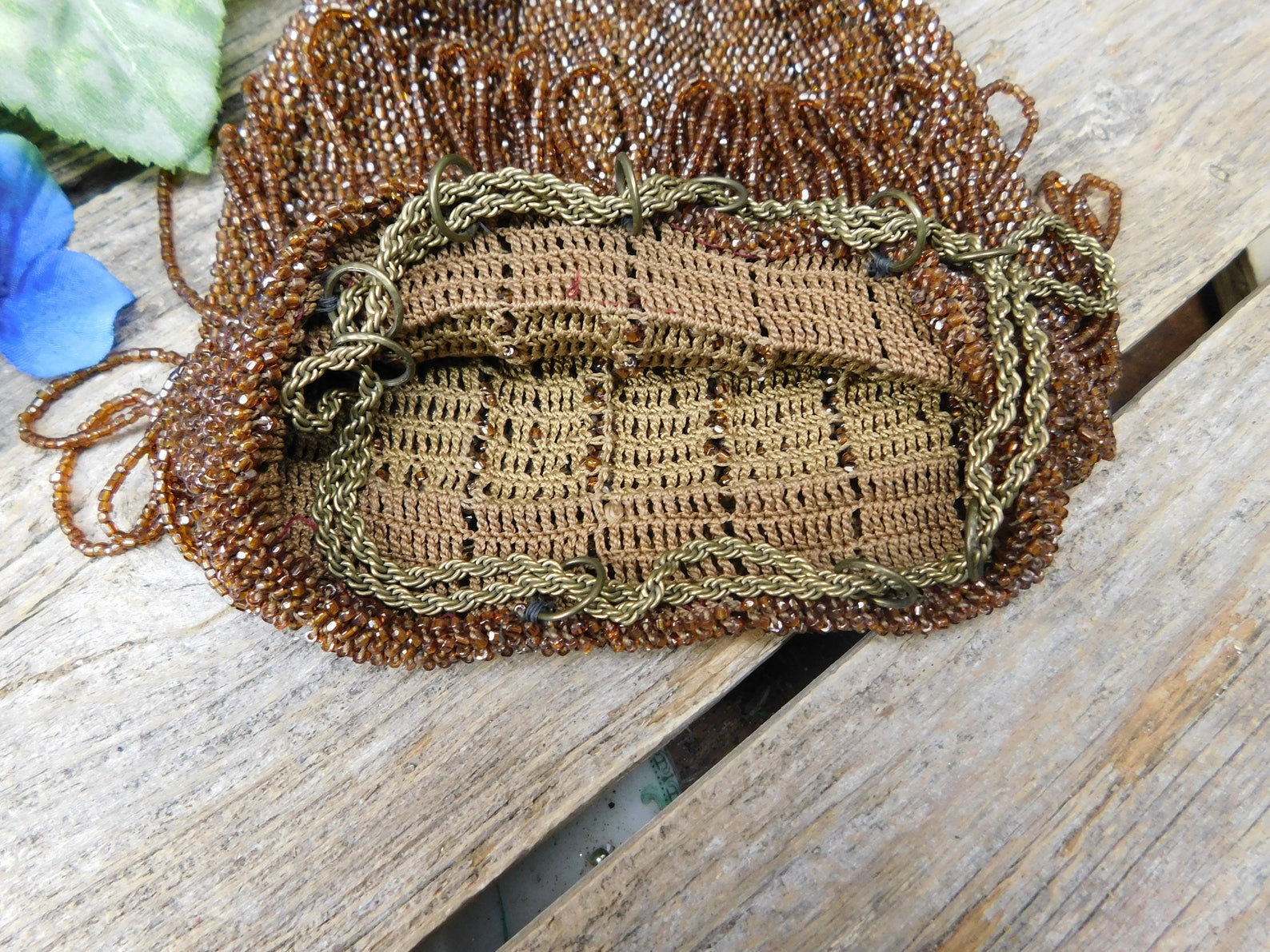 Antique Flapper Microbeaded Purse Draw String Bag - Etsy