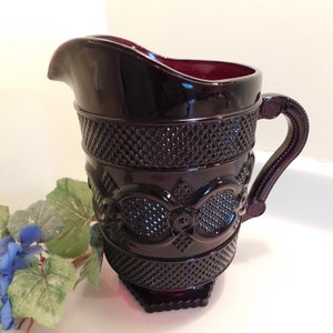 Vintage Avon Cape Cod Ruby Pitcher - Etsy