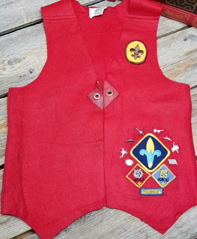 Red Scout Vest - Etsy
