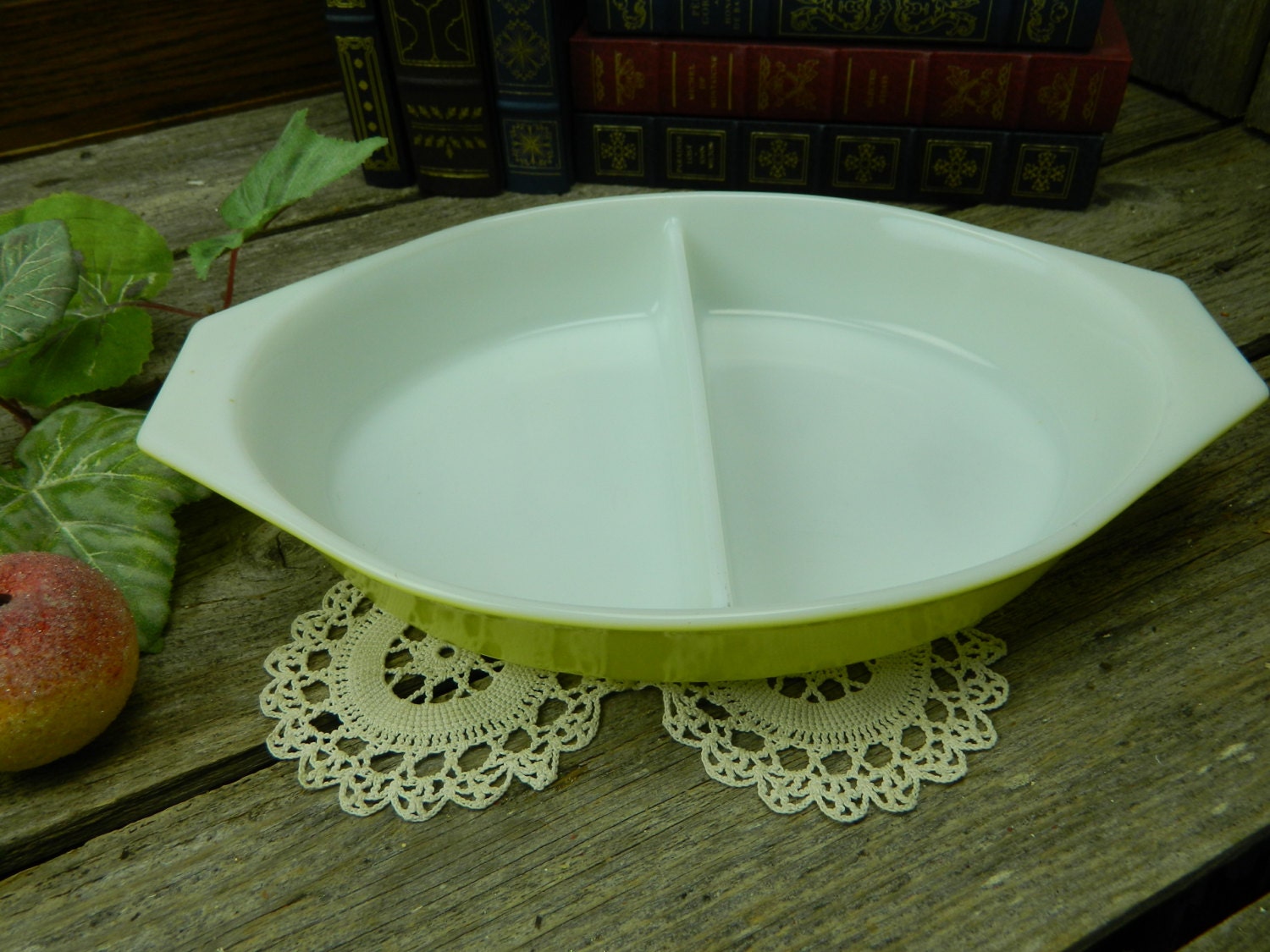 Vintage Mid Century Primary Yellow Pyrex Divided Serving Dish - Etsy