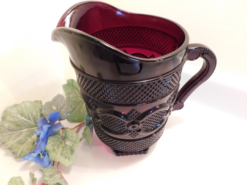 Vintage Avon Cape Cod Ruby Pitcher - Etsy
