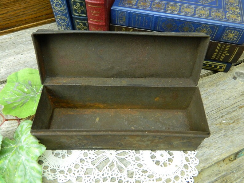 Antique Vintage Metal Hardware Box | Etsy