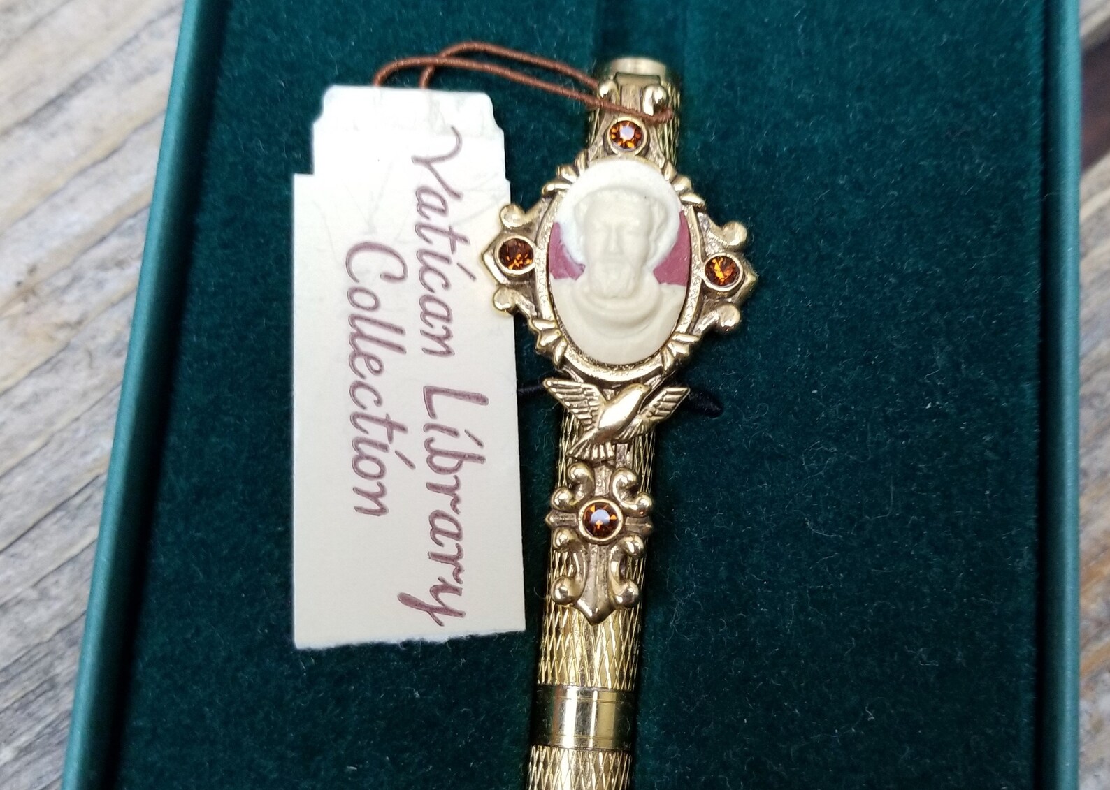 Vatican Library Collection Gold Pen with Box Saint Cameo | Etsy