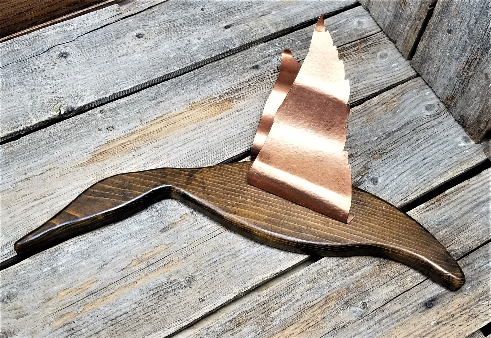 Mid Century Wood and Copper Flying Ducks Wall Decor Vintage - Etsy