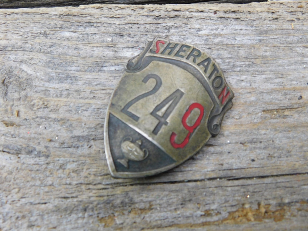 Vintage Sheraton Hotel Employee ID Badge 249 - Etsy
