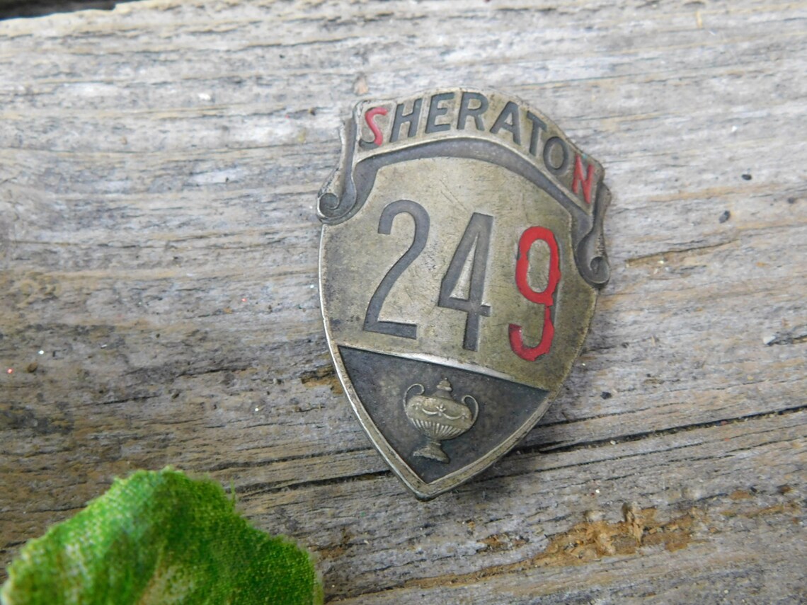 Vintage Sheraton Hotel Employee ID Badge 249 | Etsy