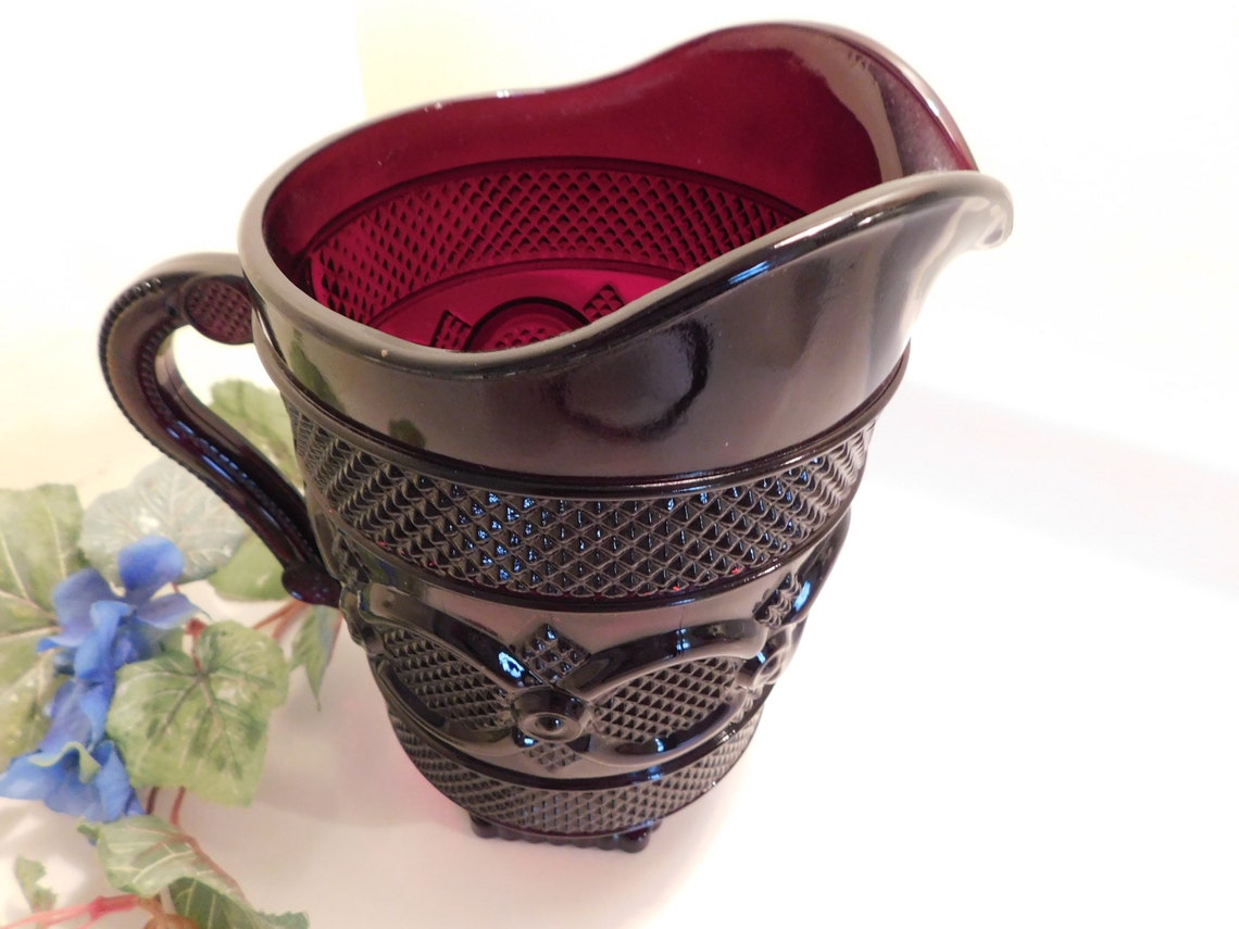 Vintage Avon Cape Cod Ruby Pitcher - Etsy