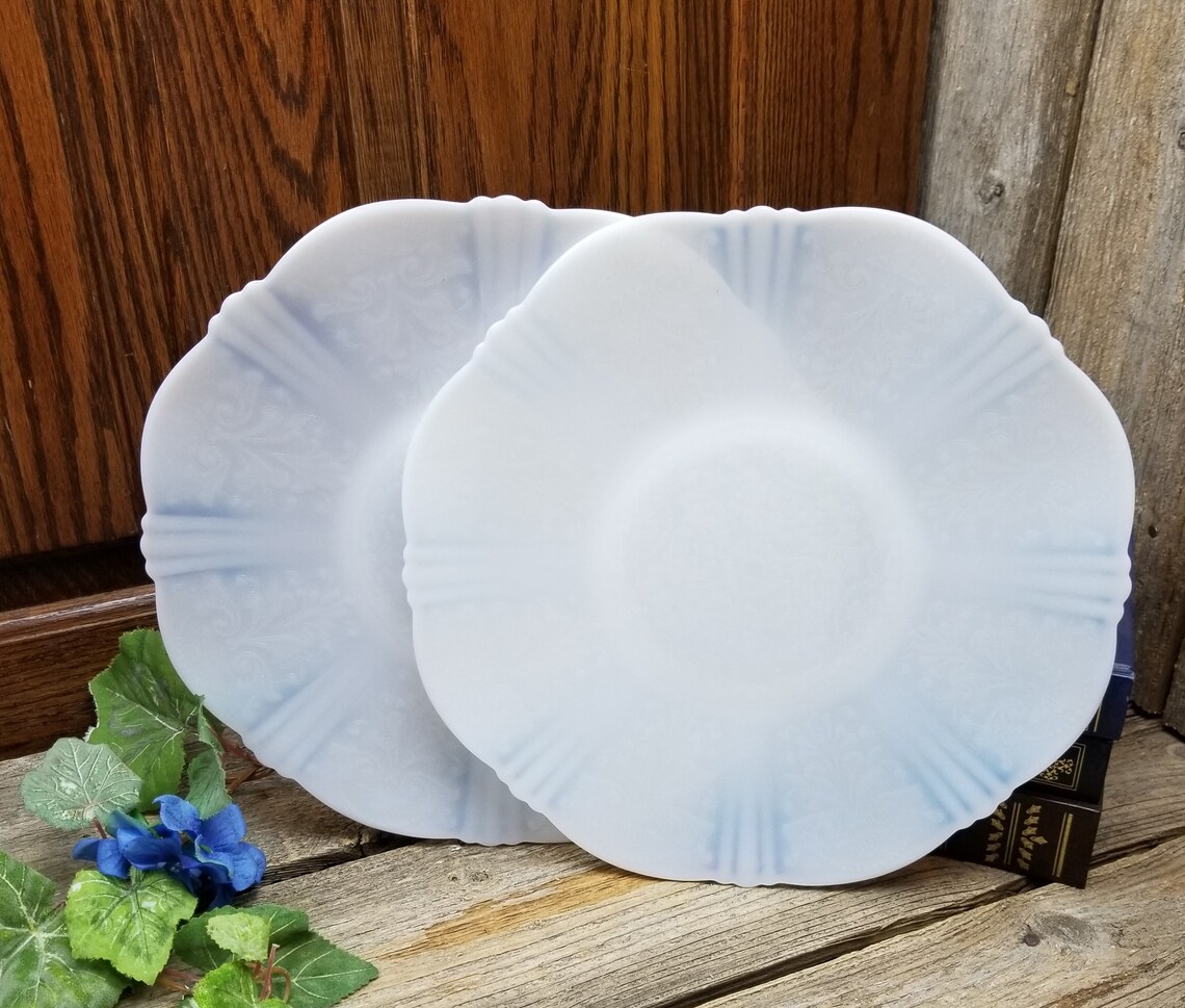 Monax Translucent White Depression Glass American Sweetheart - Etsy