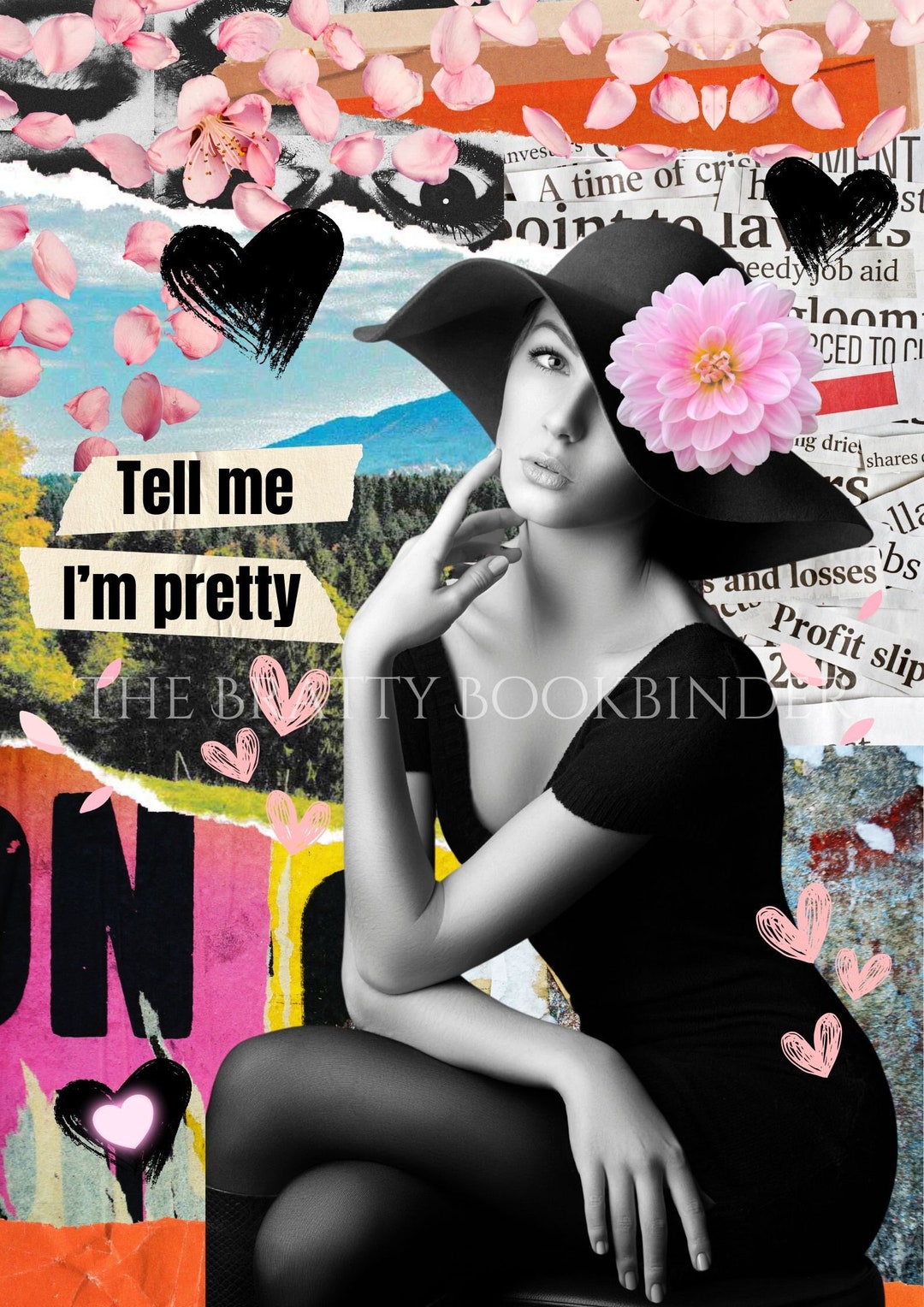 Tell Me I’m Pretty, Original Digital Print, Digital Art, Printable Art ...
