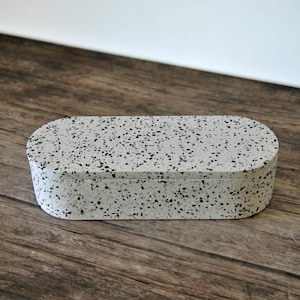 Concrete Jewelry Box, Minimalist Terrazzo Box, Elegant Box, Storage ...
