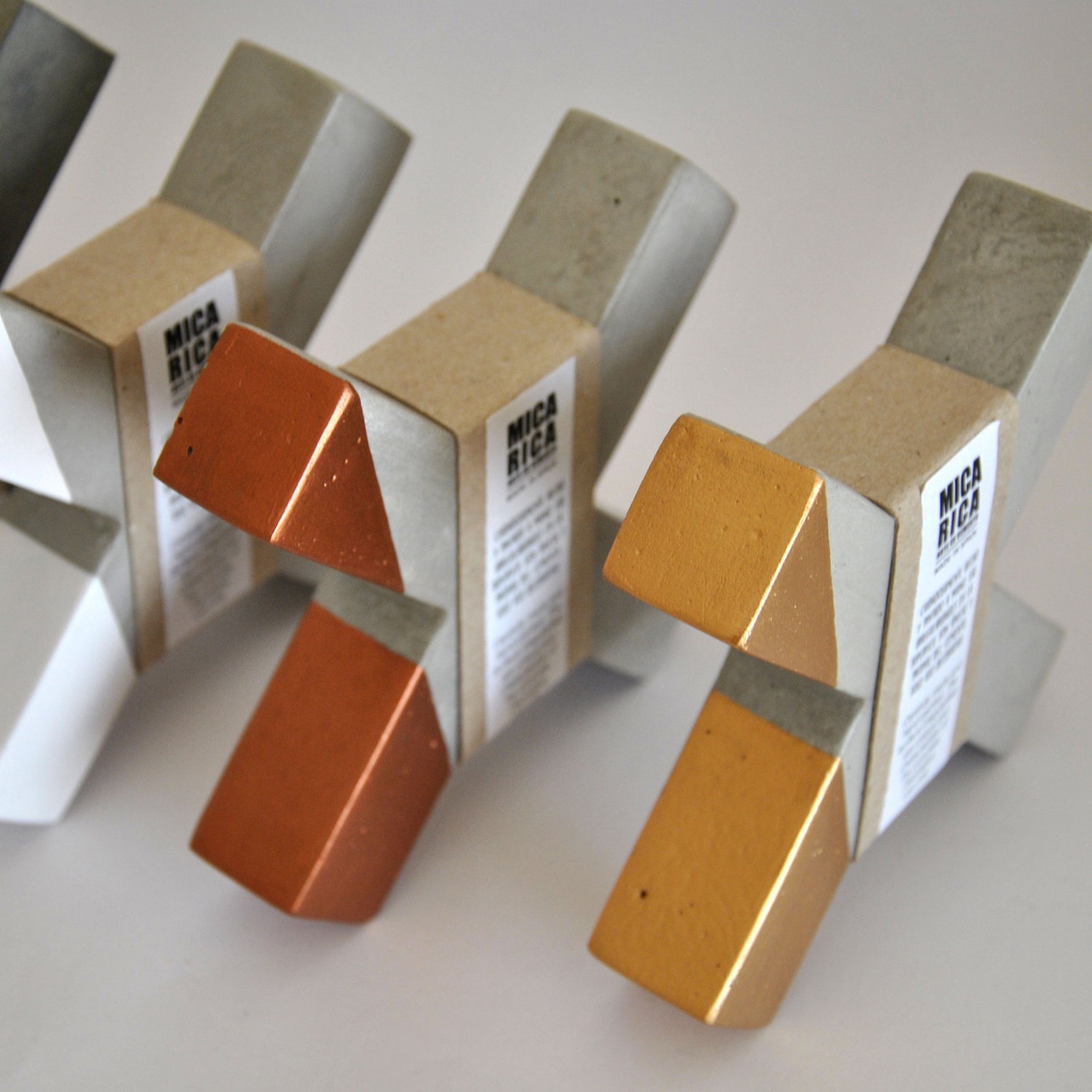 Modern Concrete Bookends x Shaped Cement Bookends - Etsy UK