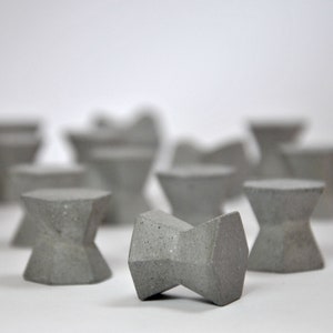 Concrete Drawer Knobs Modern Wardrobe Knobs Hexagon - Etsy