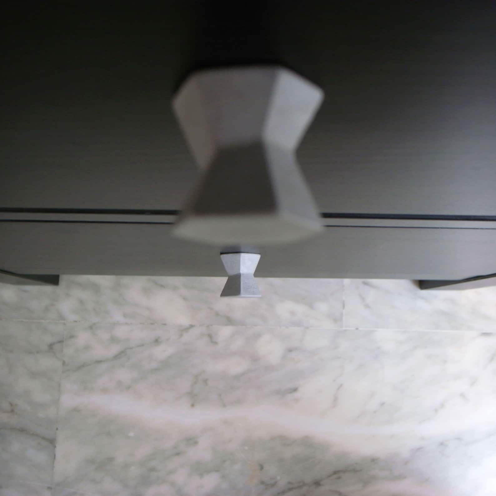 Concrete Drawer Knobs, Modern Wardrobe Knobs Hexagon Minimalist Cement Handles Industrial and ...