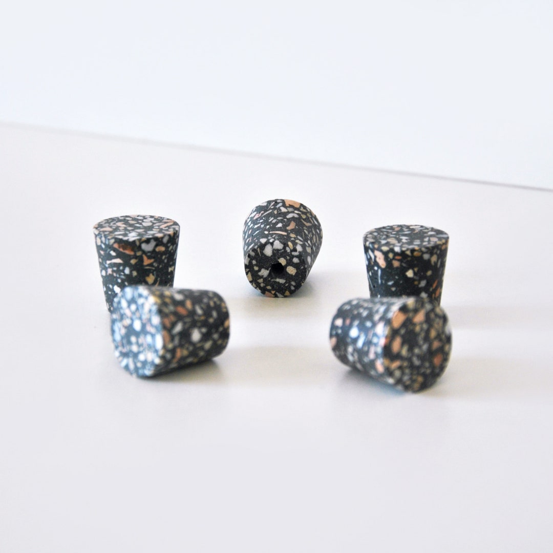 Handmade Terrazzo Cabinet Knob, Concrete Drawer Pull, Round Handle - Etsy