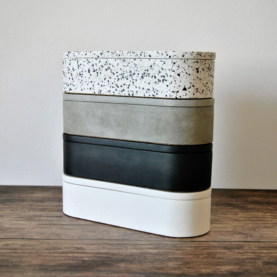 Concrete Jewelry Box Minimalist Terrazzo Box Elegant Box - Etsy