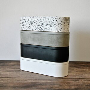 Concrete Jewelry Box, Minimalist Terrazzo Box, Elegant Box, Storage ...