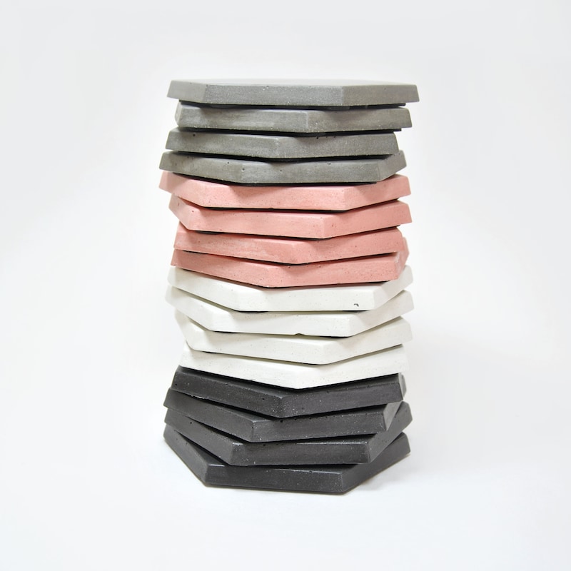 Hexagon Coasters - Etsy