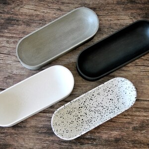 Concrete Jewelry Tray, Minimalist Tray, Terrazzo Trinket Tray, Home ...