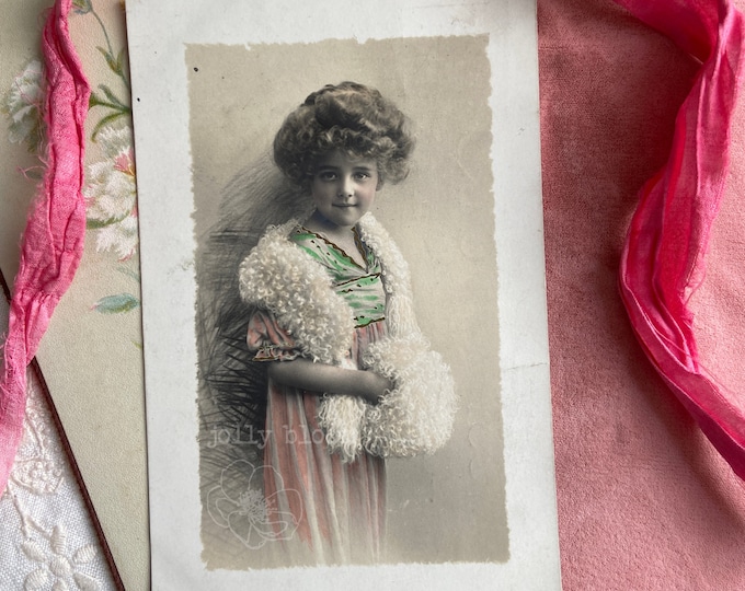 Grete Reinwald, Vintage White Furs, Actress Postcard, Famous Model Photo, Actress Postcard, Girl ...