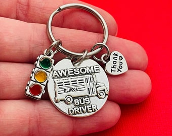 Awesome Bus Driver Keychain - Etsy