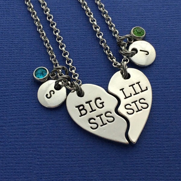 Sister Necklace Set - Etsy