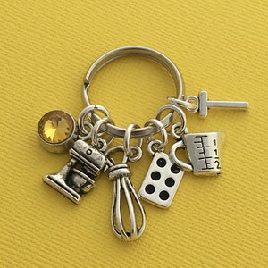 Pastry Chef Gift, Kitchen Tools Keychain, Baking Gifts, Present for ...