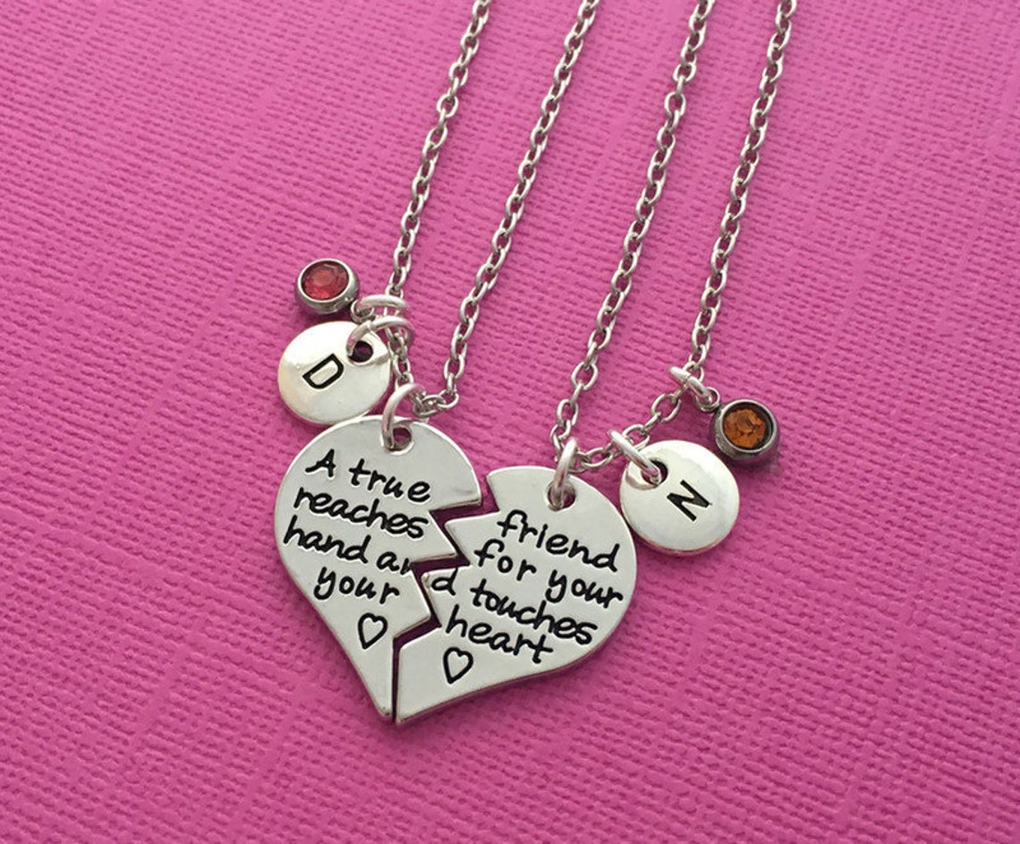2 Best Friend Necklace 2 Best Friend Gift 2 Friendship - Etsy UK