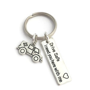 Ambulance Driver Keychain, Drive Safe Keyring, Thank You Key Worker ...