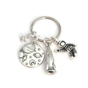 Space Keyring, Astronaut Keychain, Galaxy Gifts, Astronomy Gift ...