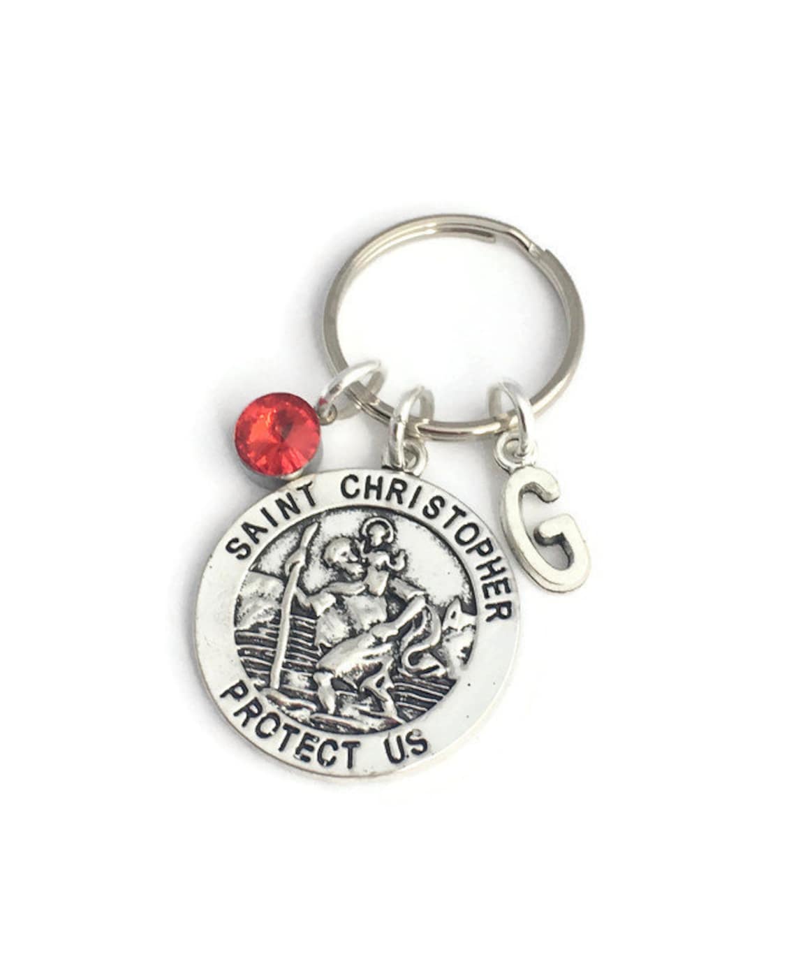 Saint Christopher Keyring St Christopher Keychain - Etsy