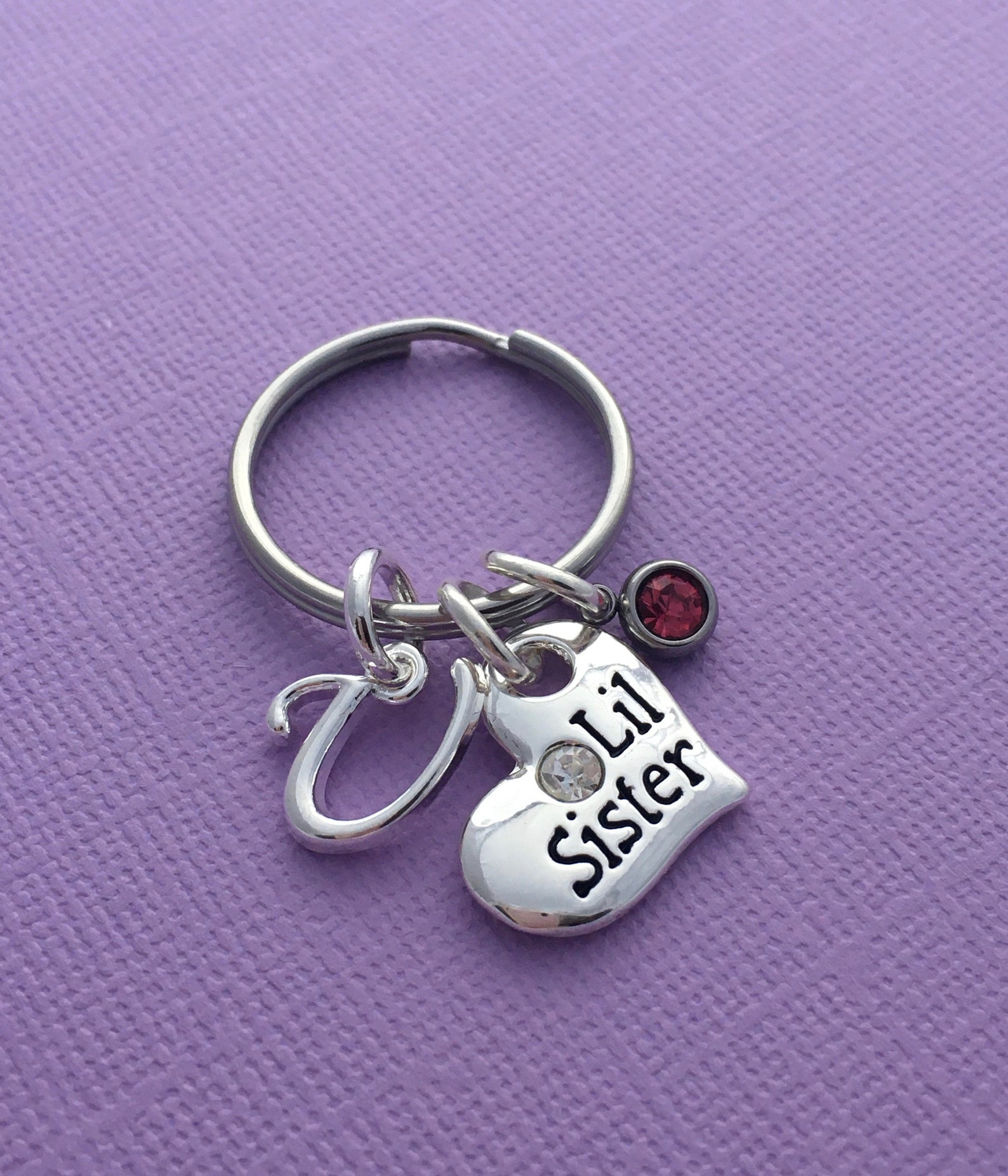 Sister Gift Big Sister Keychain Lil Sister Keyring - Etsy