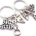 Big Sister Keychain, Little Sister Keyring, Partner in Crime, Handcuff ...