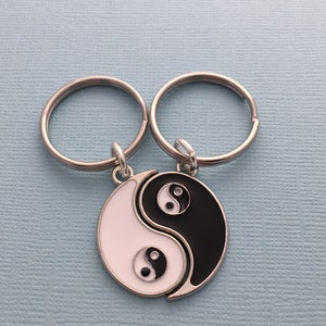 Yin Yang Keyrings BFF Keychains 2 Friends Matching Set Long - Etsy UK