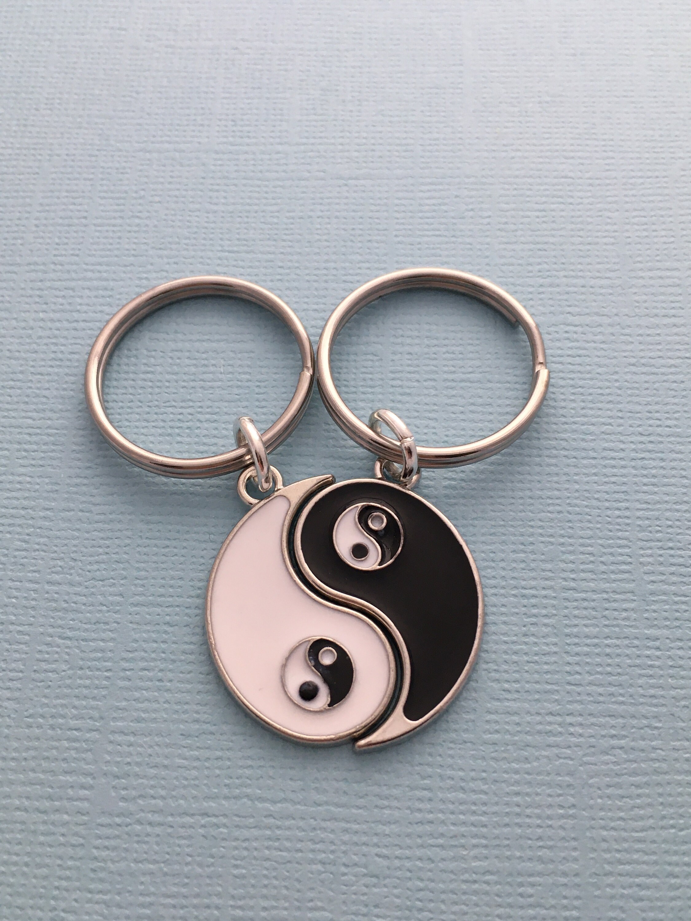Yin Yang Keyrings BFF Keychains 2 Friends Matching Set Long - Etsy UK