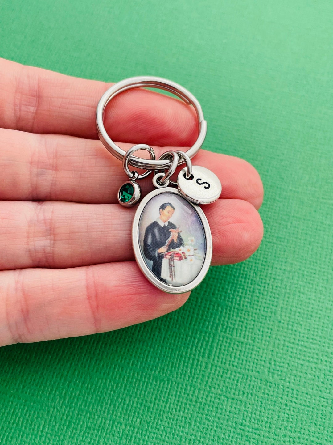 Patron Saint of Mothers Gift, Saint Gerard Majella Keyring, St Gerard ...
