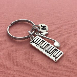 Piano Teacher Gift, Piano Keyring, Keyboard Keychain, Music Teacher ...