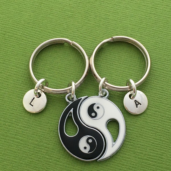 Yin Yang Matching Keychain - Etsy