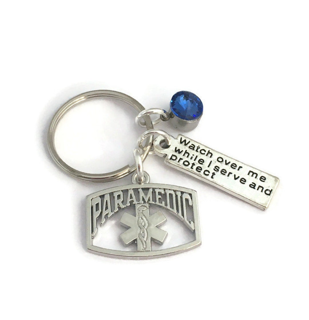 Gift for Paramedic, Graduation Gift, EMT Keyring, Paramedic Keychain ...