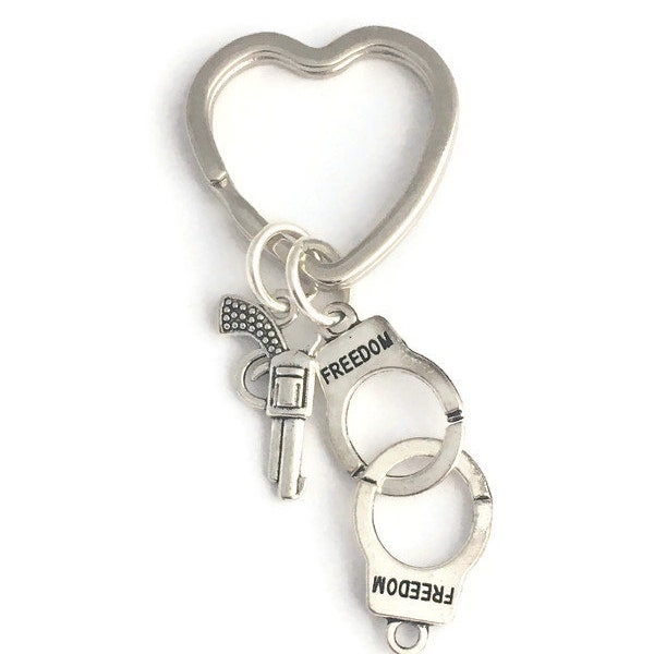 Handcuffs Keychain - Etsy