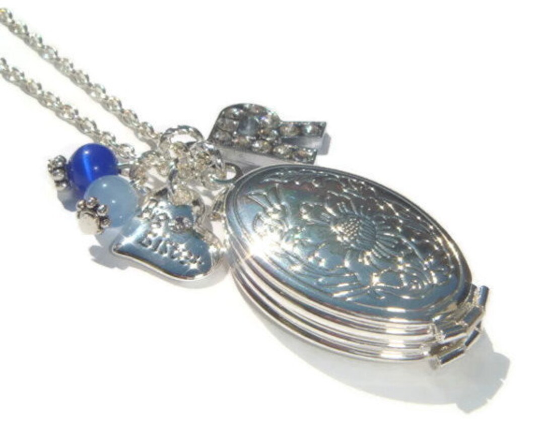 Big Sister Necklace, Lil Sis, Folding Locket, Foldable Pendant, Silver ...