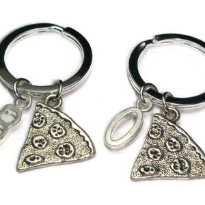 Pizza Slice Keychain Personalized Keyring Best Friend Token - Etsy