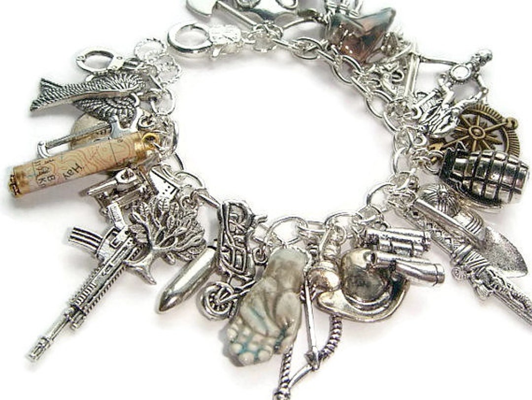 Zombie Charm Bracelet Survival Plan Apocalypse Jewelry - Etsy