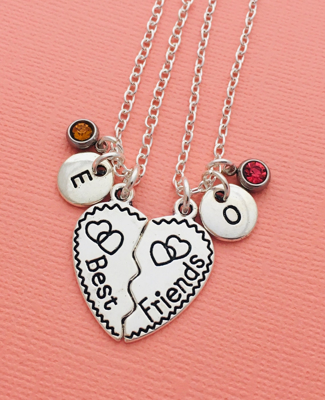 Best Friend Necklace for 2 Friendship Necklace for 2 Best - Etsy