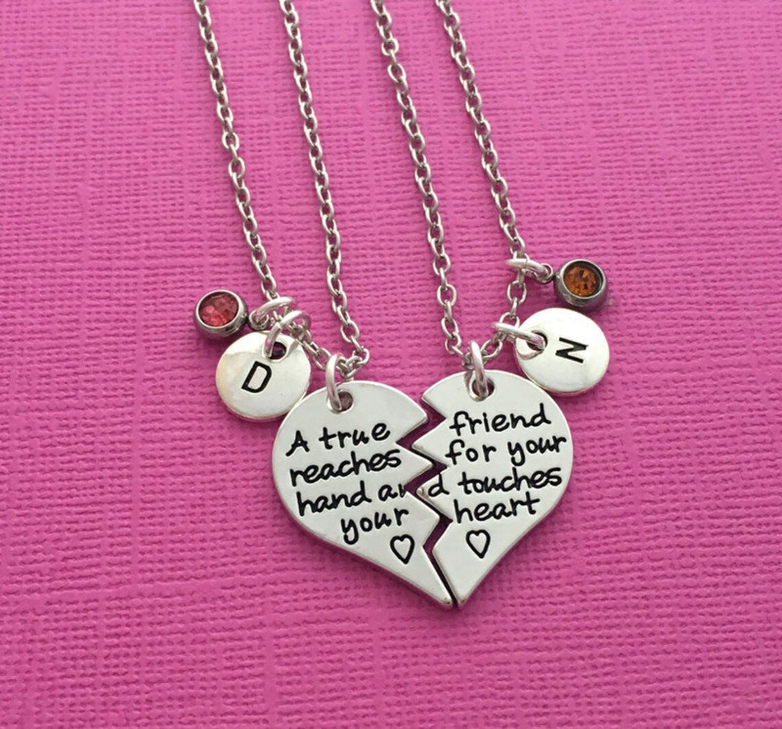 2 Best Friend Necklace 2 Best Friend Gift 2 Friendship - Etsy UK