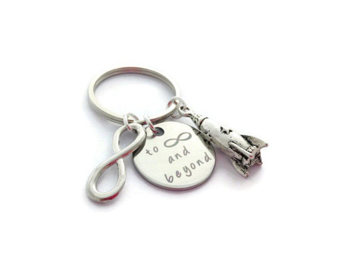 To Infinity And Beyond Keyring Rocket Keychain Best Friend | Etsy