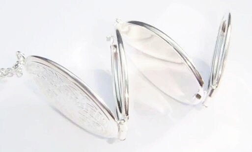 Silver Locket Necklace Memory Jewellery Birthday Gift for | Etsy