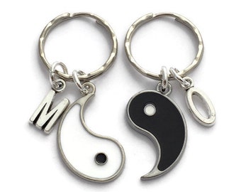 Yin Yang Keyrings, Ying Yang Keychains, Best Friends Keychain, Besties ...