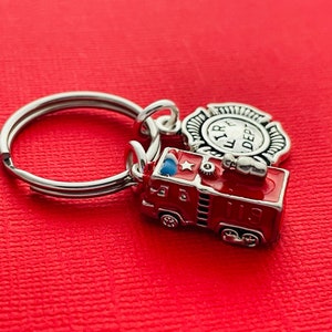 Fire Engine Keyring Fireman Gift Fire Woman Gifts Fire - Etsy